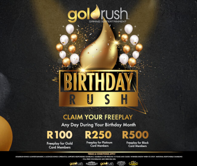 Birthday Rush at Goldrush Middelburg – A Night Made for You